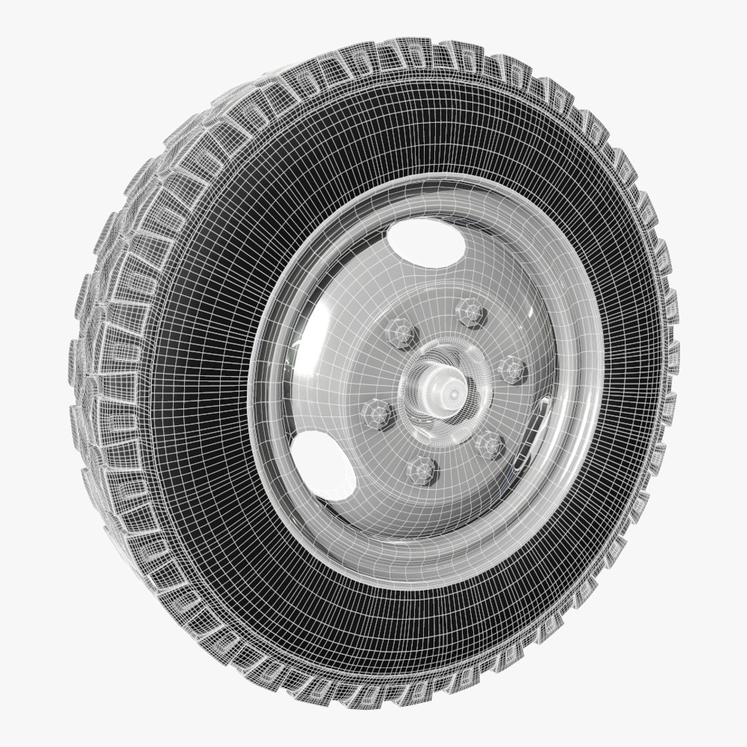 3ds max truck wheel