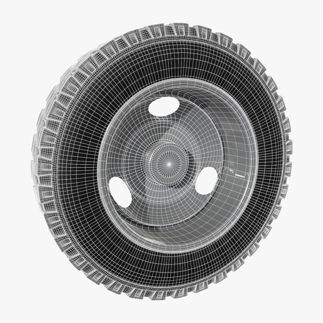 3ds max truck wheel