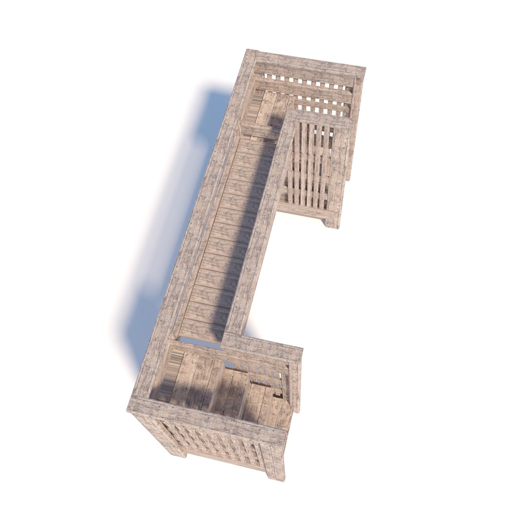 3D Playground Wood Stairs - TurboSquid 1658812