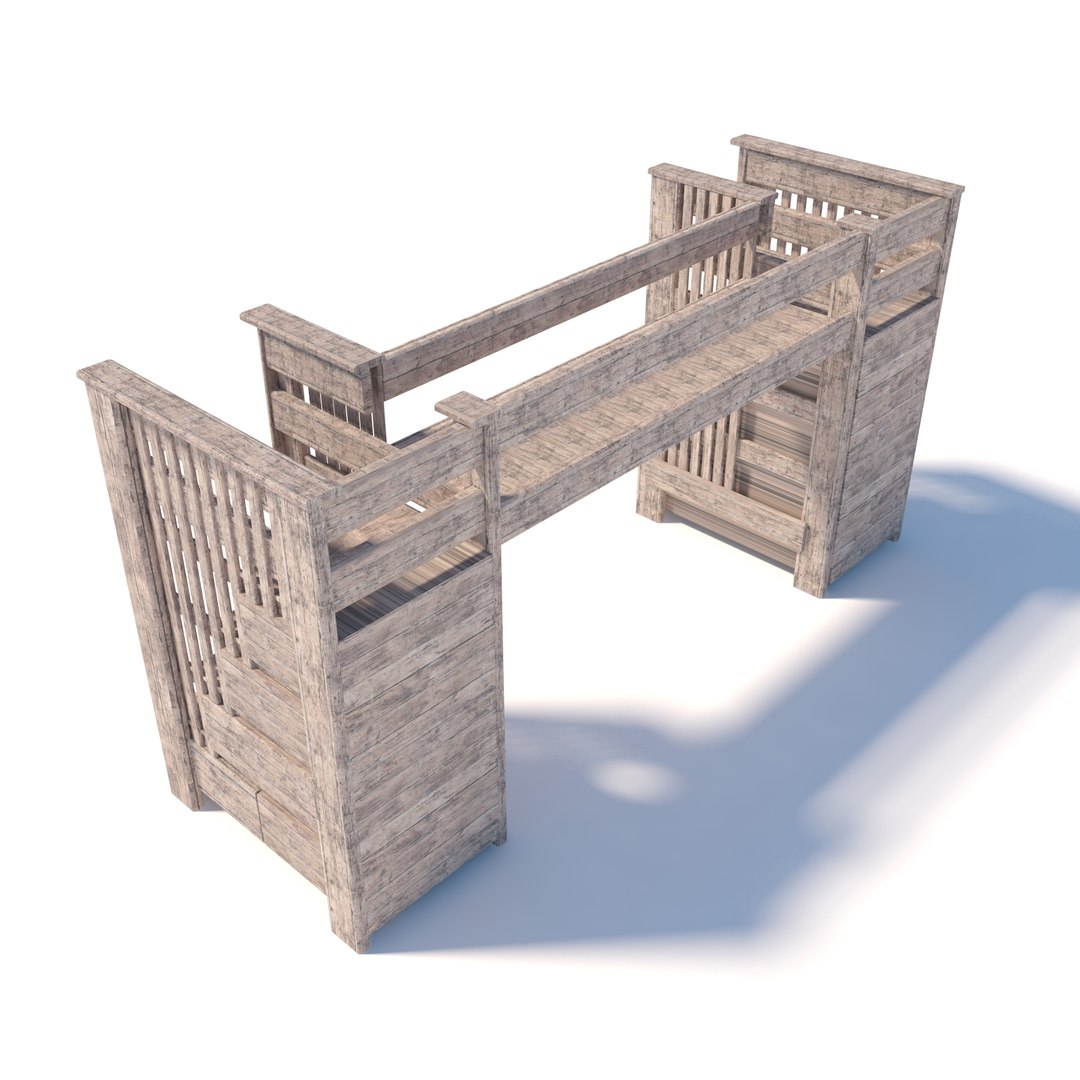 3D Playground Wood Stairs - TurboSquid 1658812