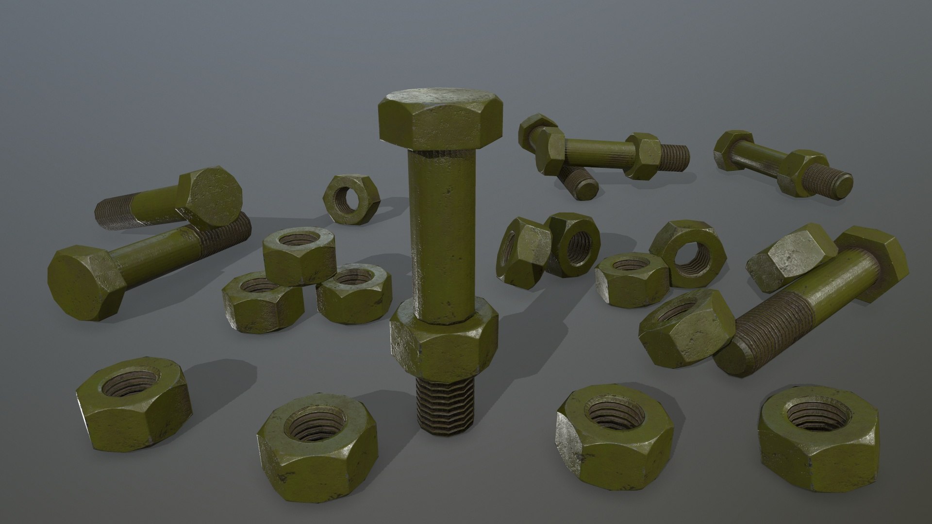 3D Bolts Model - TurboSquid 1521994