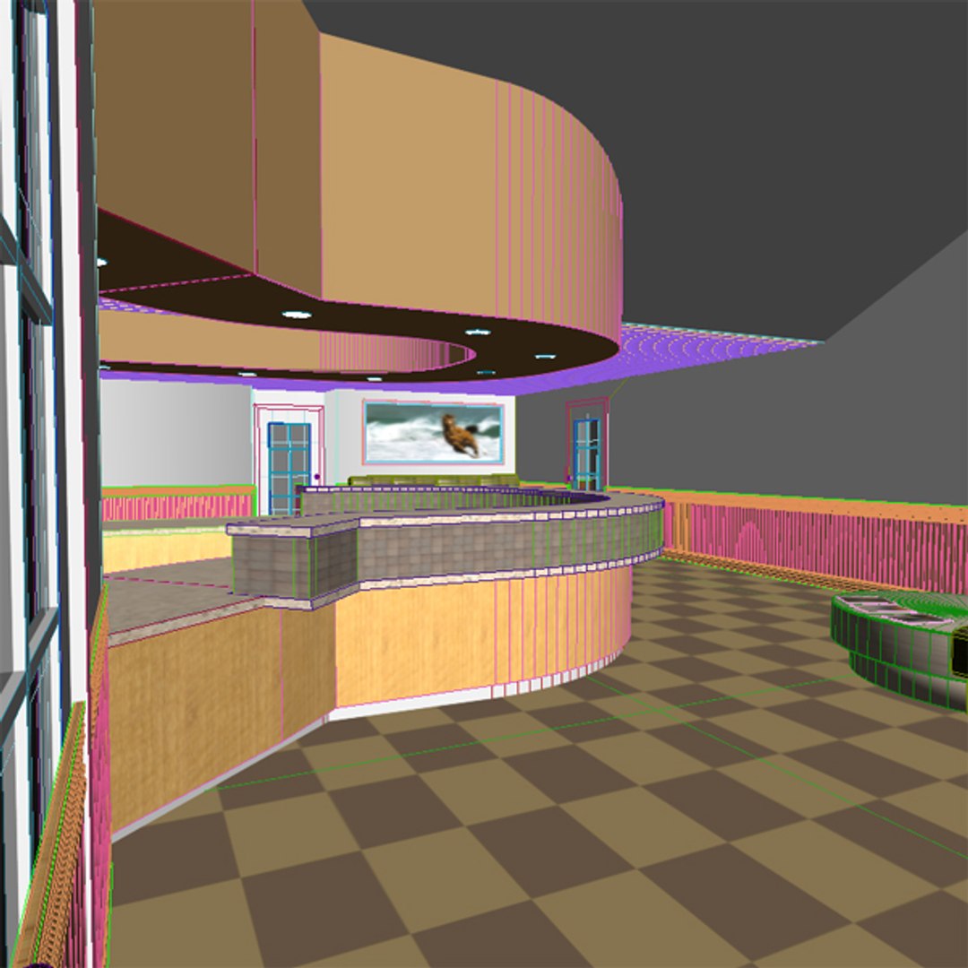 Lobby Animal Hospital 3d Model