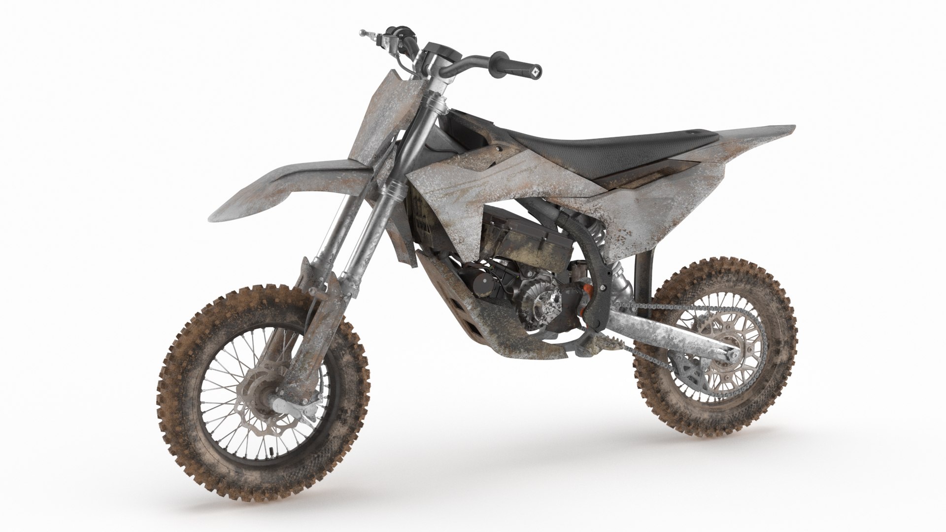 3D Electric Mini Cross Bike Dirty - TurboSquid 2396076