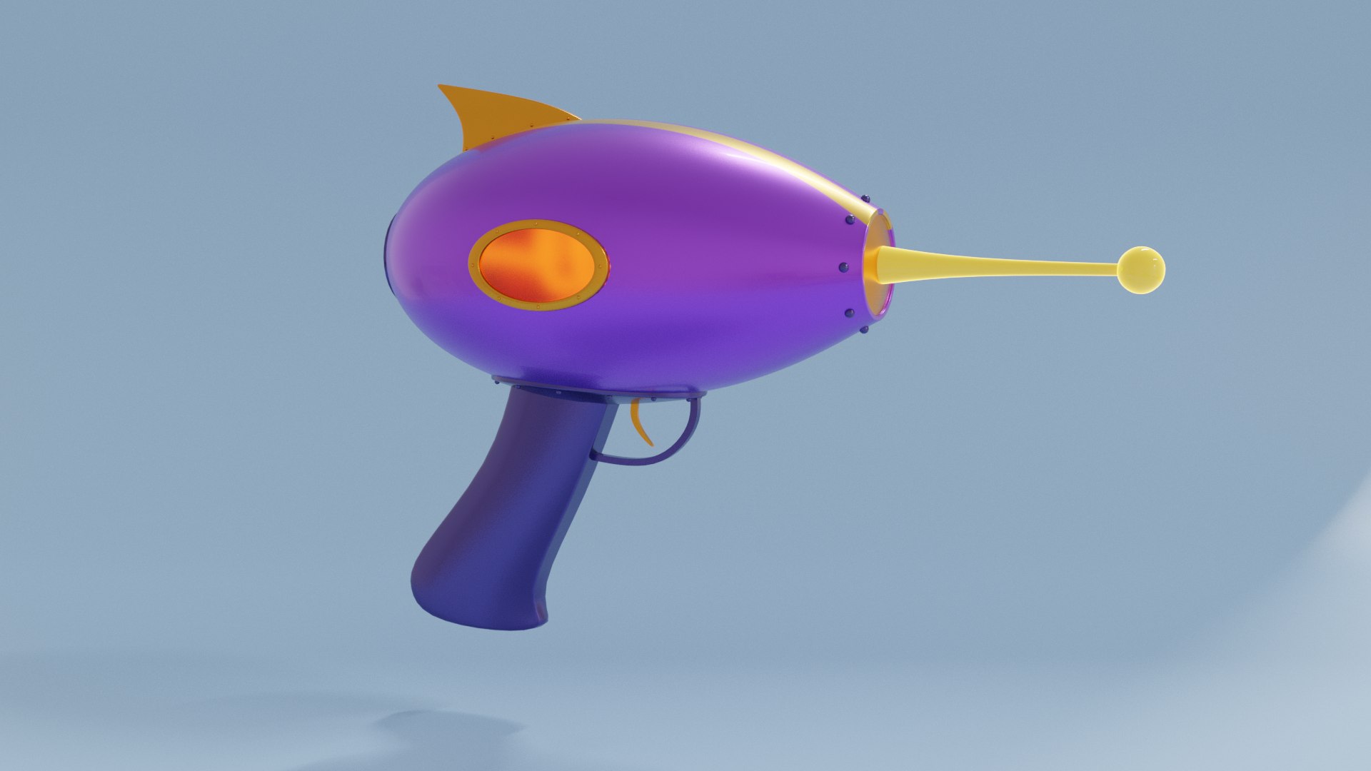 3D Cartoon Space Gun - TurboSquid 1572978