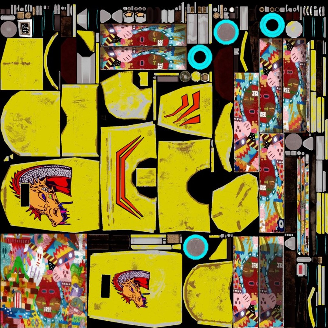 3D 3 Wheel Motorcycle Dragon Model - TurboSquid 1846494