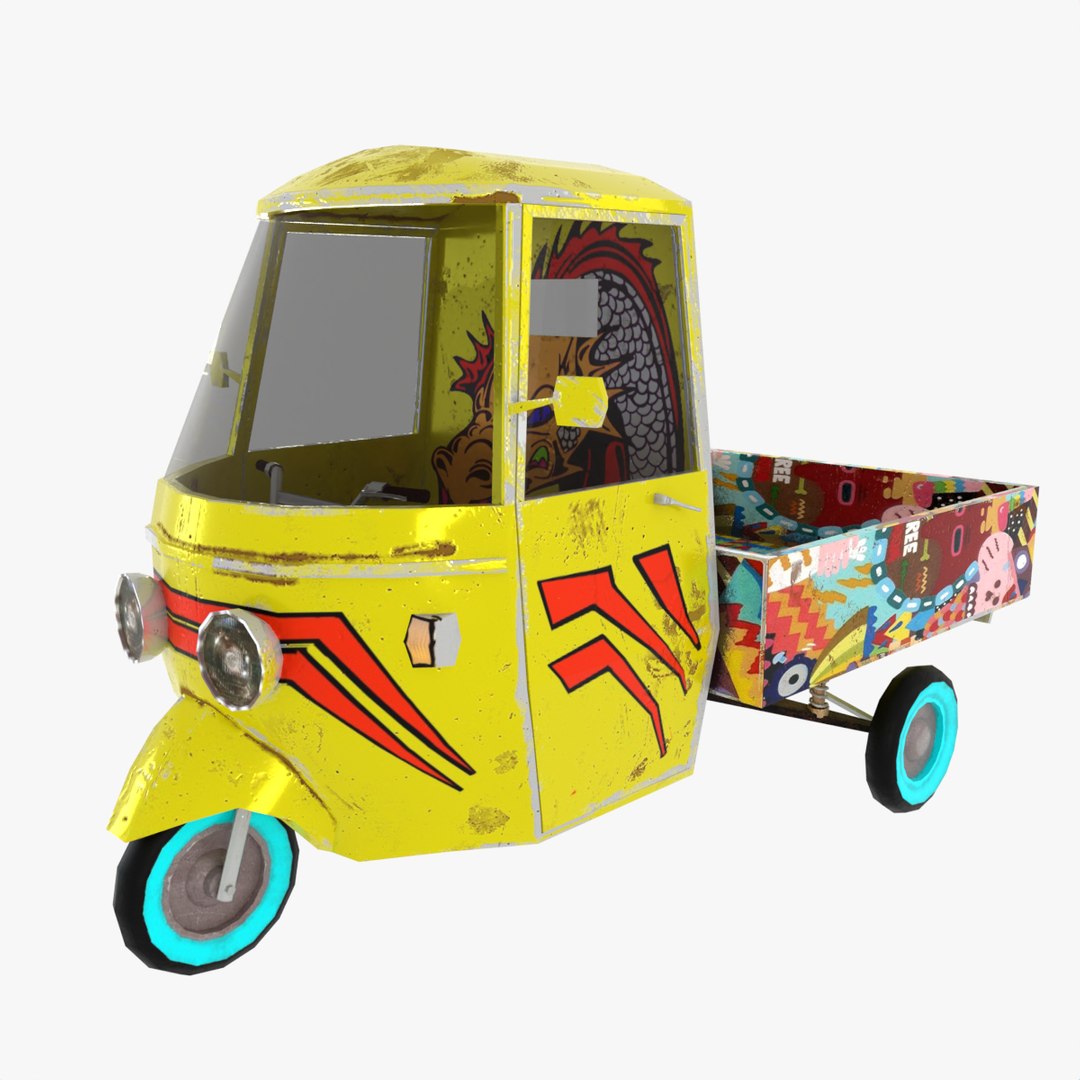 3D 3 Wheel Motorcycle Dragon Model - TurboSquid 1846494