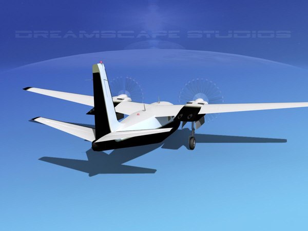 3d model of cockpit rockwell aero commander