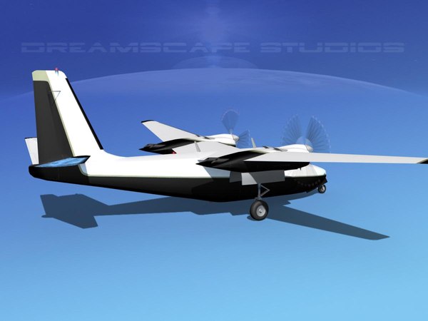 3d model of cockpit rockwell aero commander