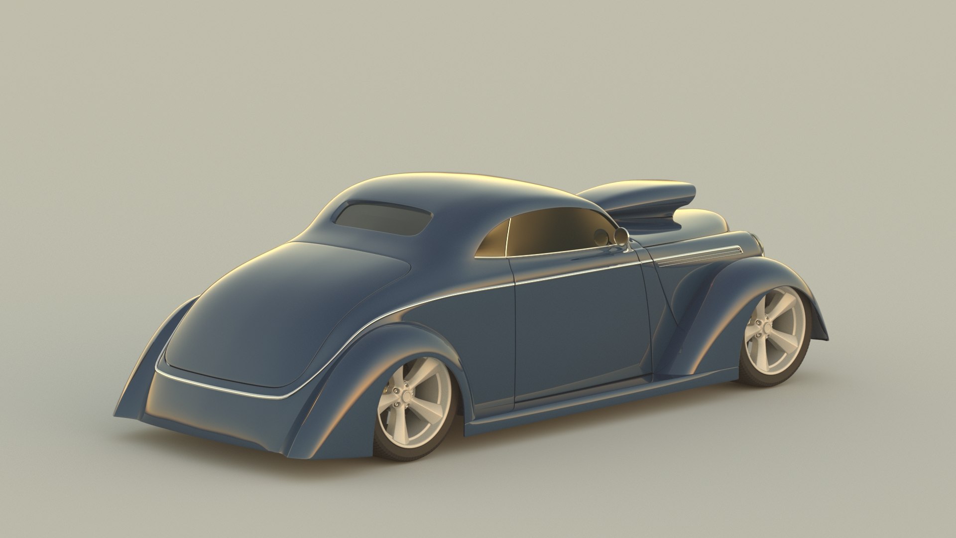 3D Hot Rod Classic Custom Car Model - TurboSquid 1874354