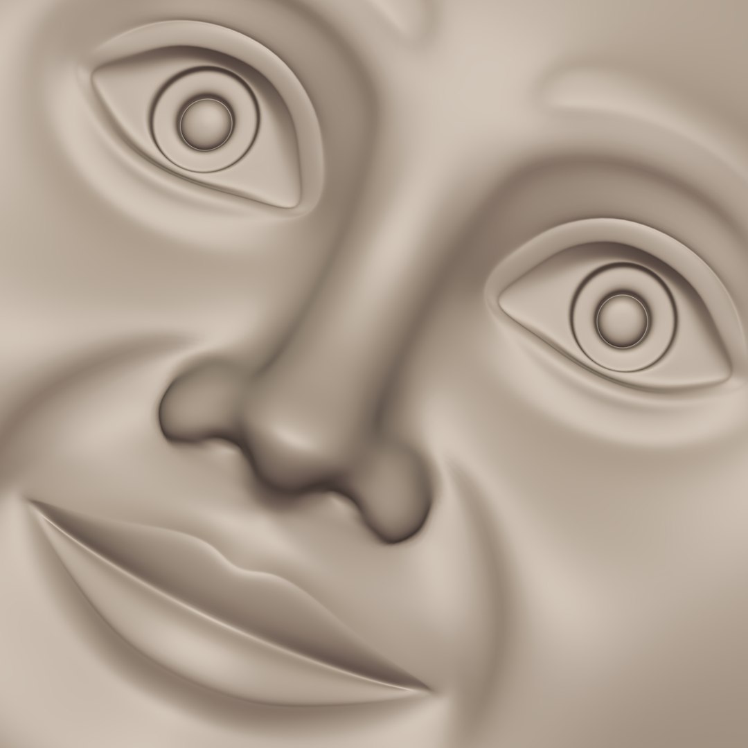 Sun Face 3D Model - TurboSquid 2223057