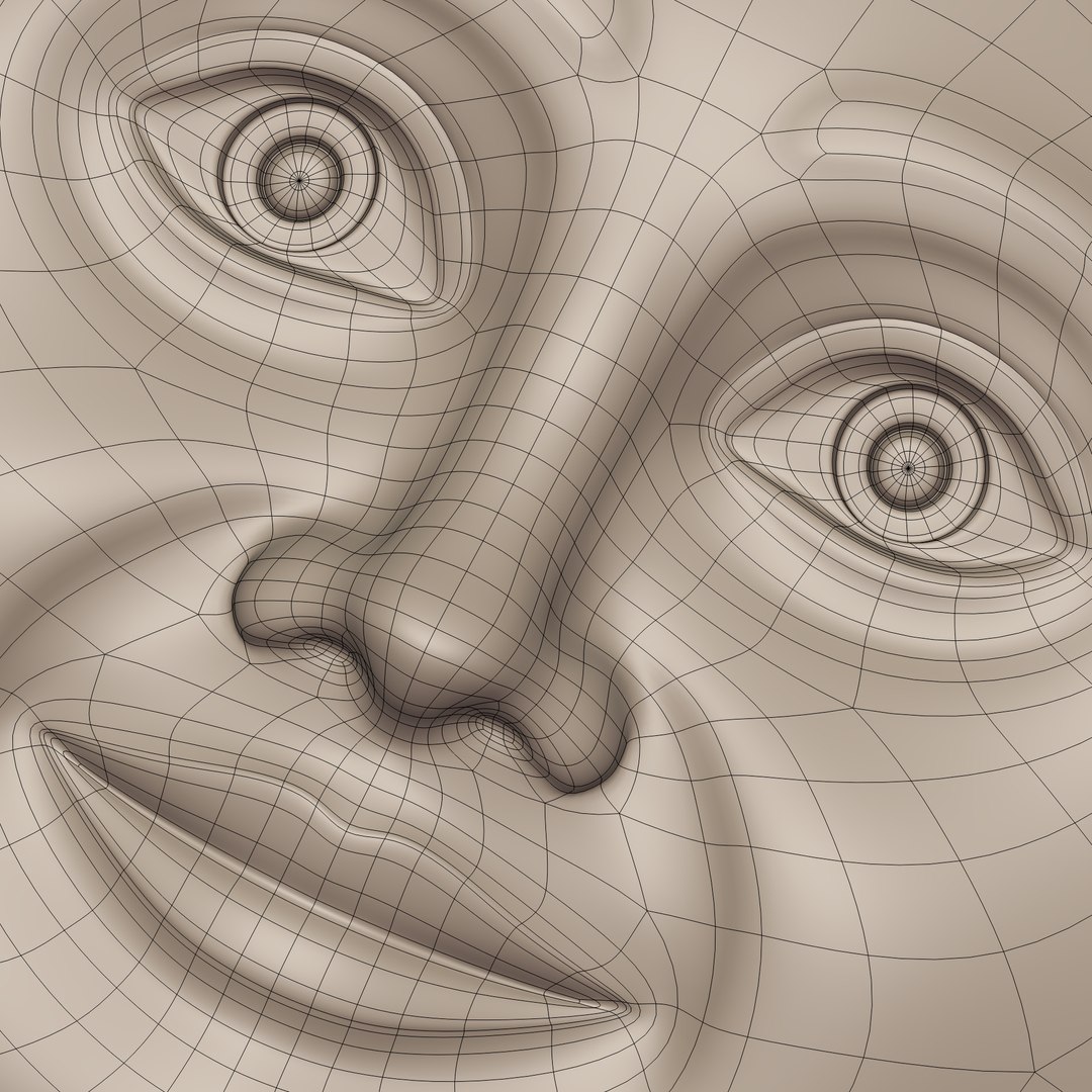 Sun Face 3D Model - TurboSquid 2223057