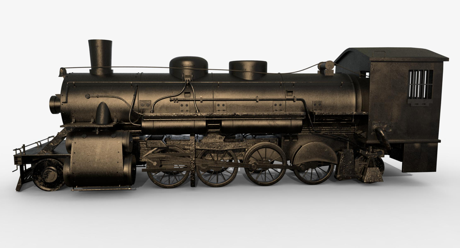 Steam Train Engines 3d Obj