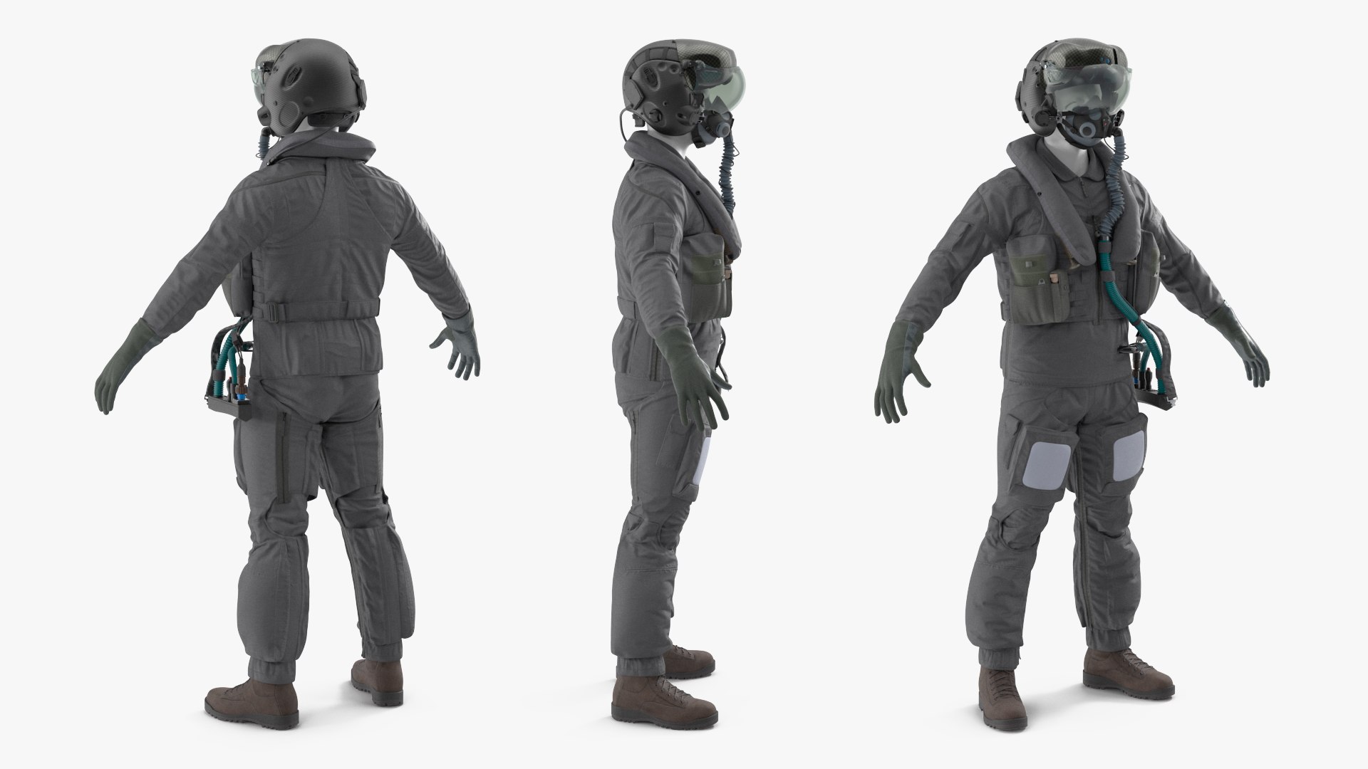3D F-35 Pilot Suit And Helmet - TurboSquid 2378877