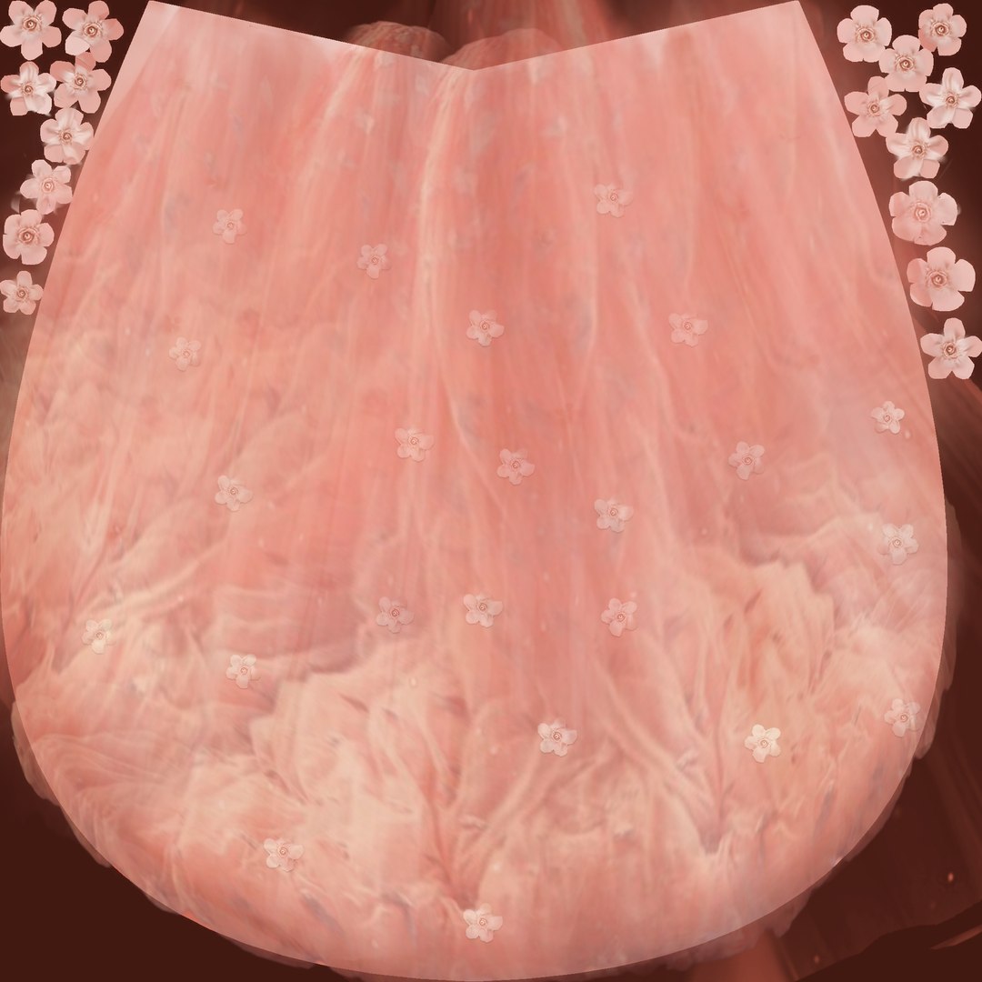 Prom Dress With Tail 3D Model - TurboSquid 1916619