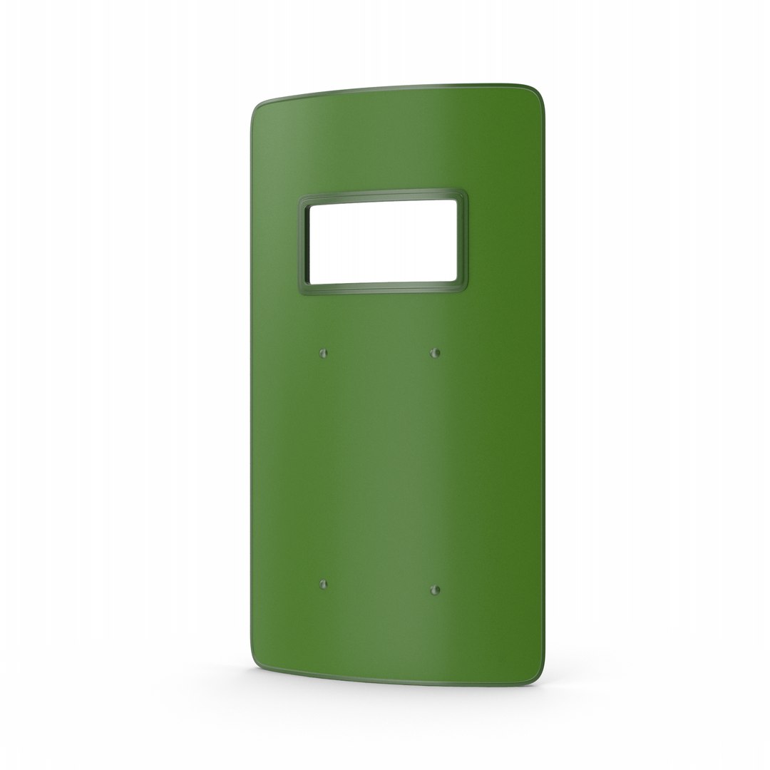 3D Green Tactical Shield Model - TurboSquid 2185505