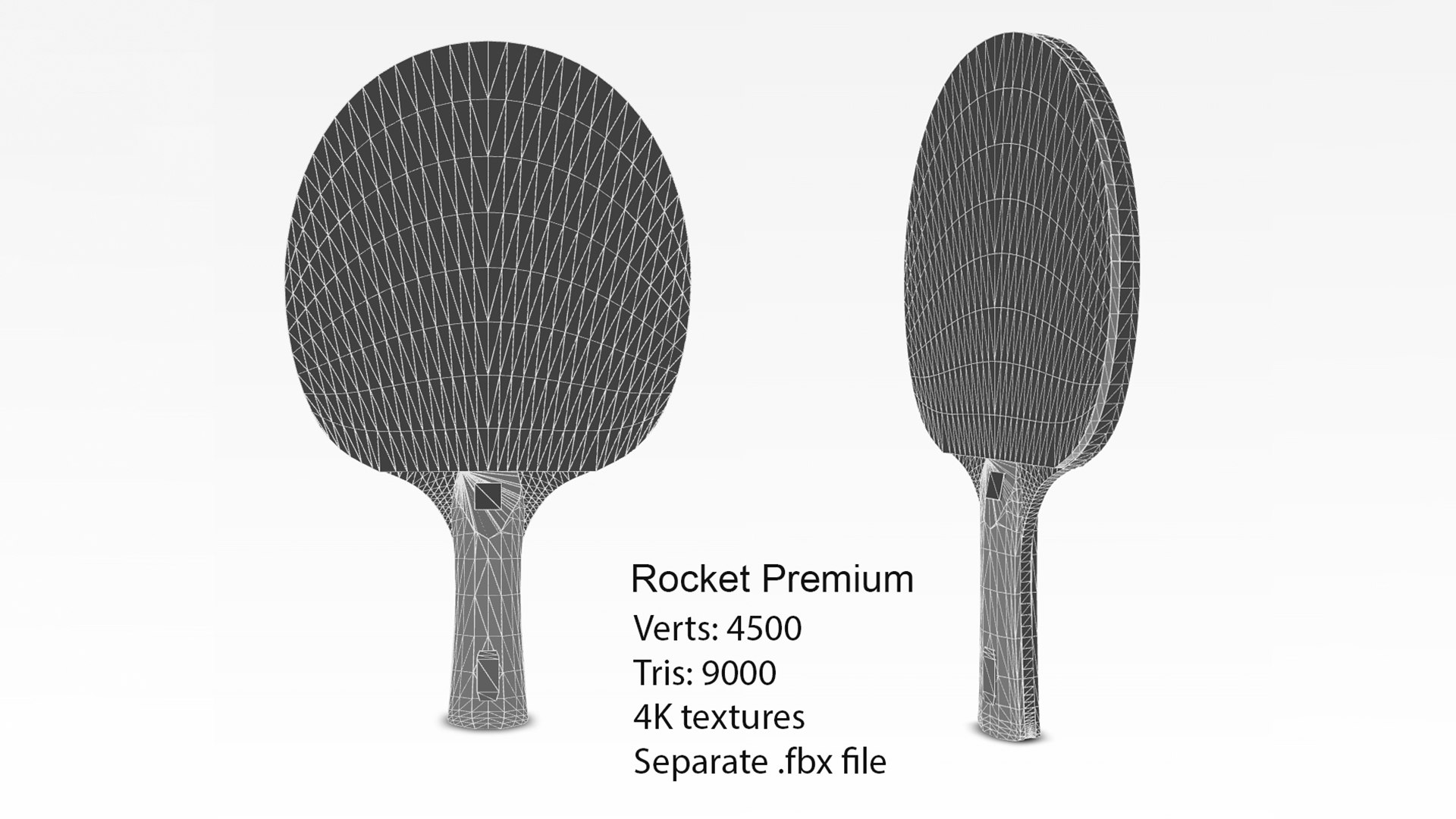 3D Table Tennis Racket Set - TurboSquid 2092137