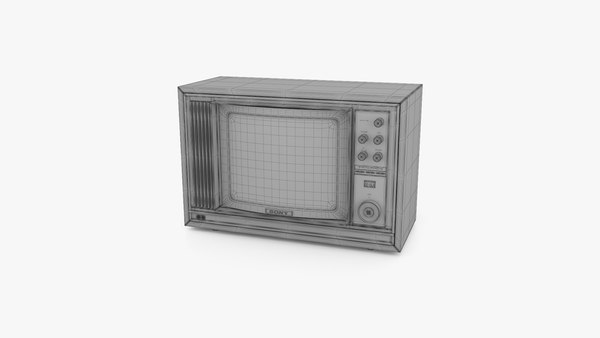 modelo 3d Sony Trinitron 1970 Television - TurboSquid 2101067