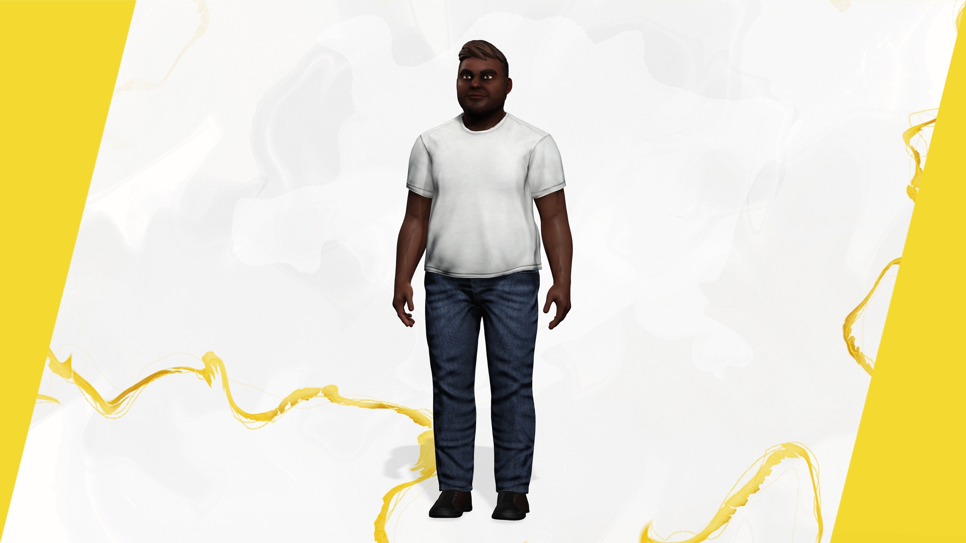 Simple Basic Black Man 3D Model - TurboSquid 2270874