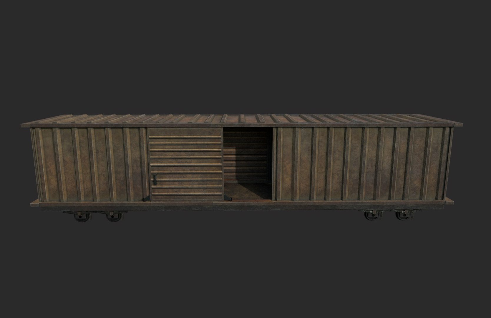 Old Train Wagon Model - TurboSquid 1508771