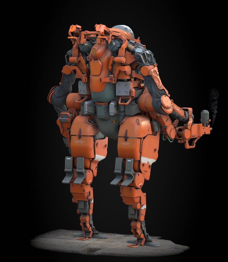 3D Mech Based On Concept Art Of Brian Sum Model - TurboSquid 2233469