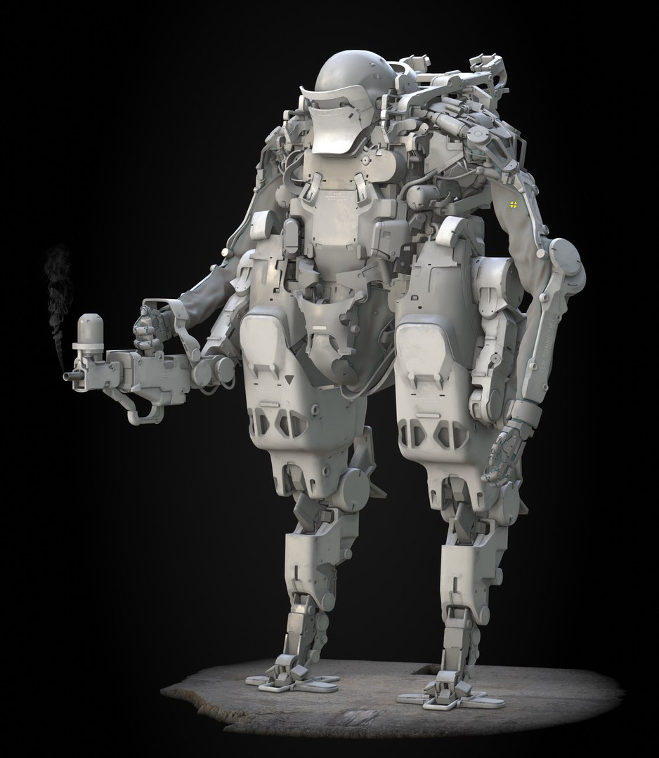 3D Mech Based On Concept Art Of Brian Sum Model - TurboSquid 2233469