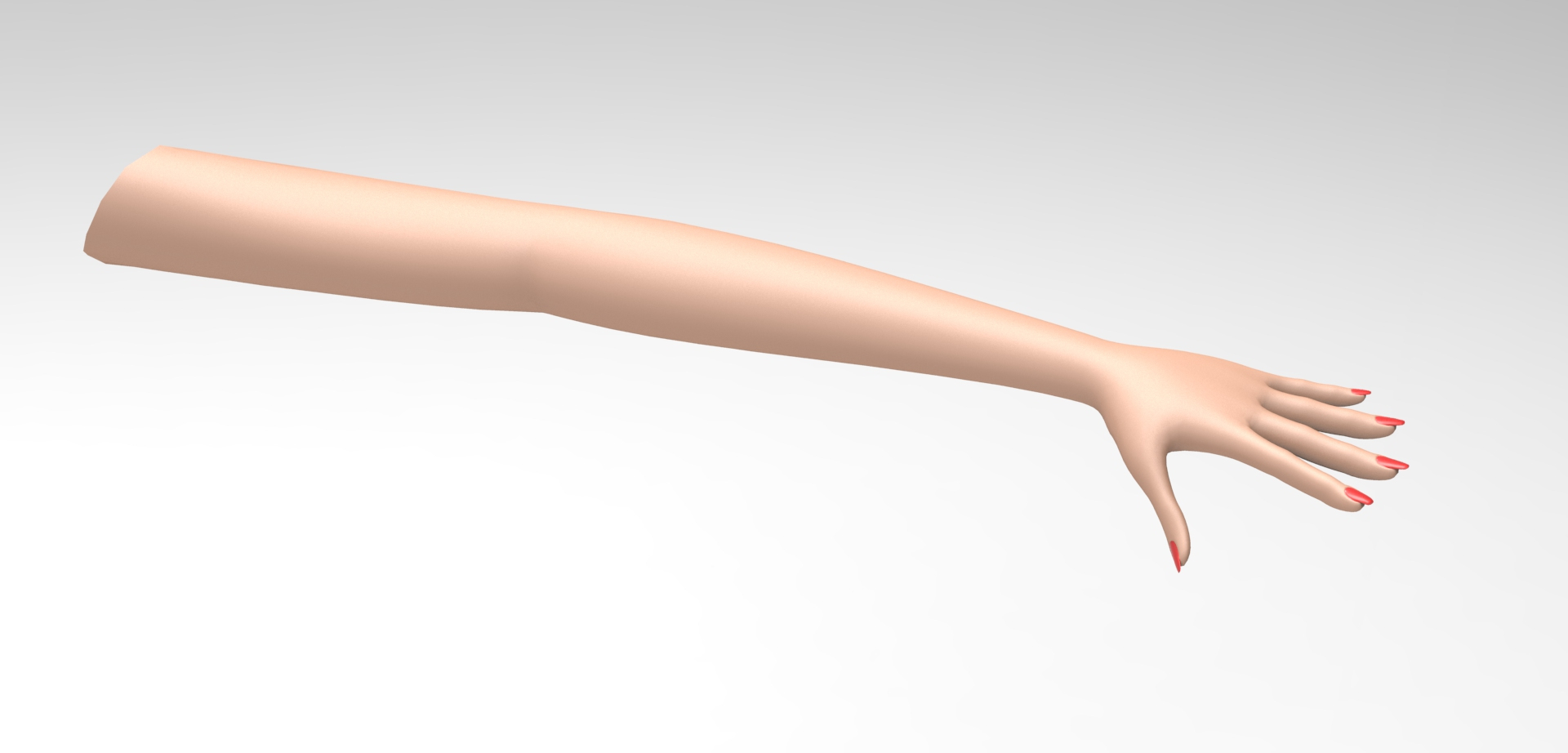 3d girl hand