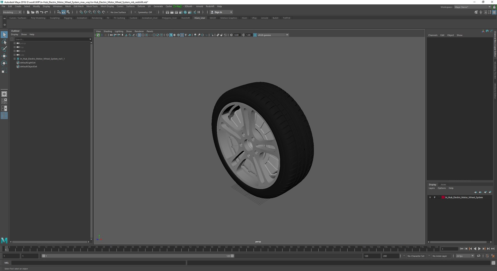In-Hub Electric Motor Wheel System 3D Model - TurboSquid 2396088
