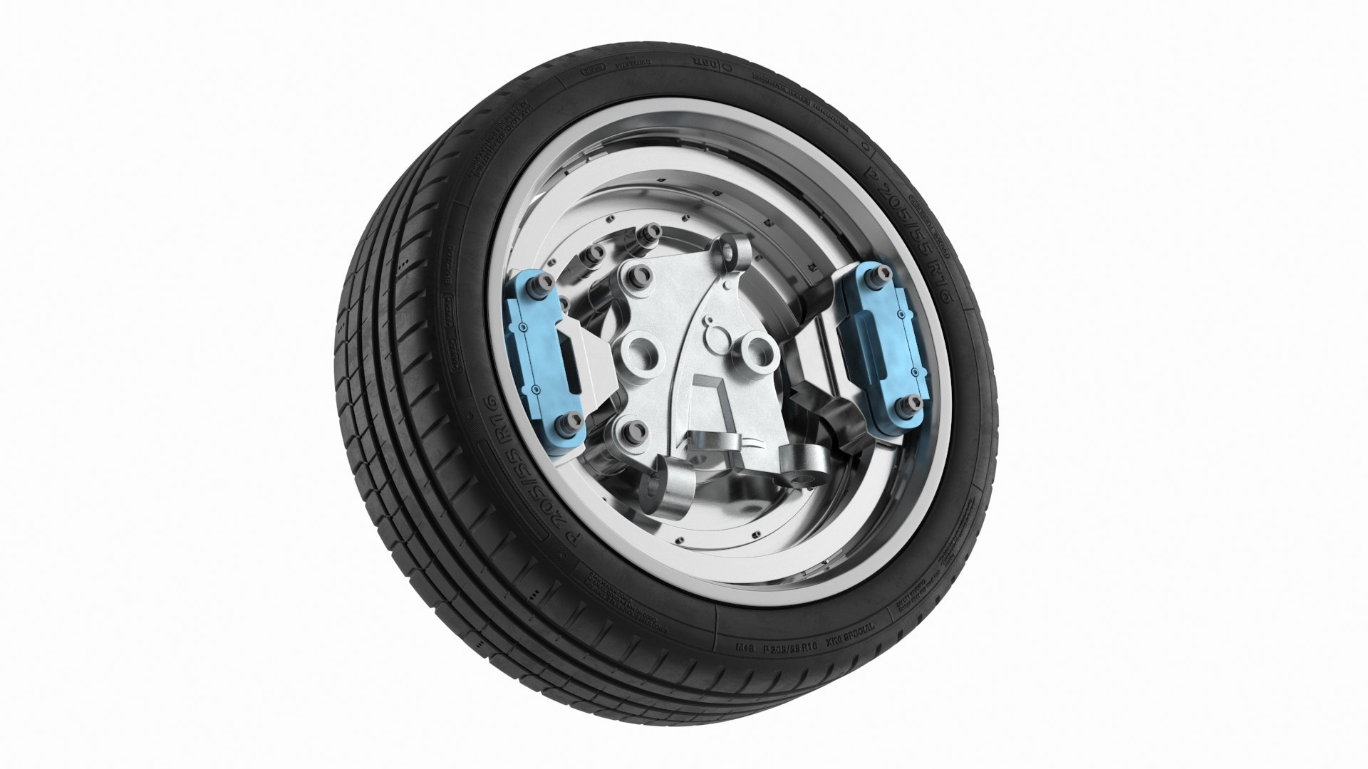 In-Hub Electric Motor Wheel System 3D Model - TurboSquid 2396088