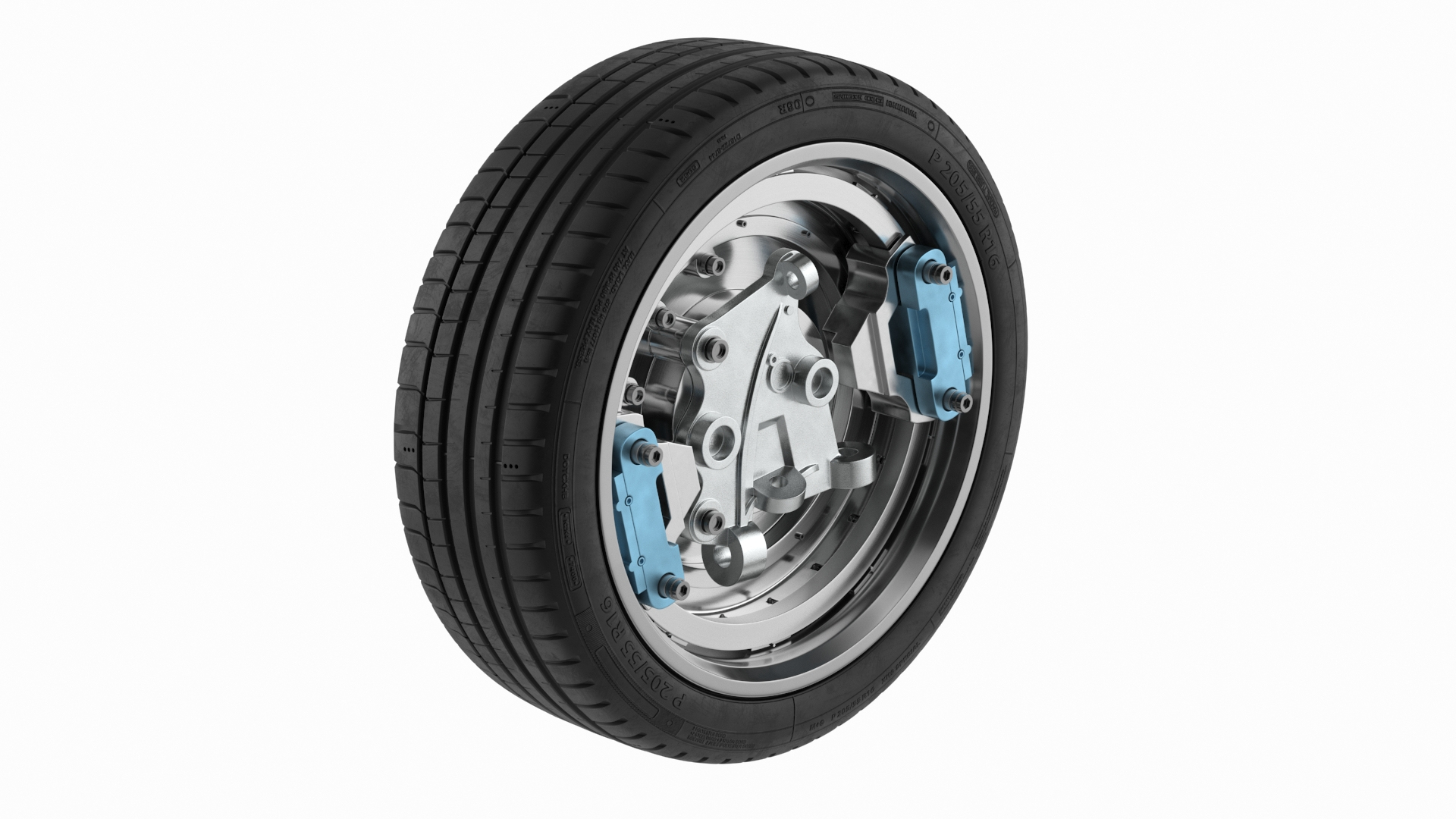 In-Hub Electric Motor Wheel System 3D Model - TurboSquid 2396088