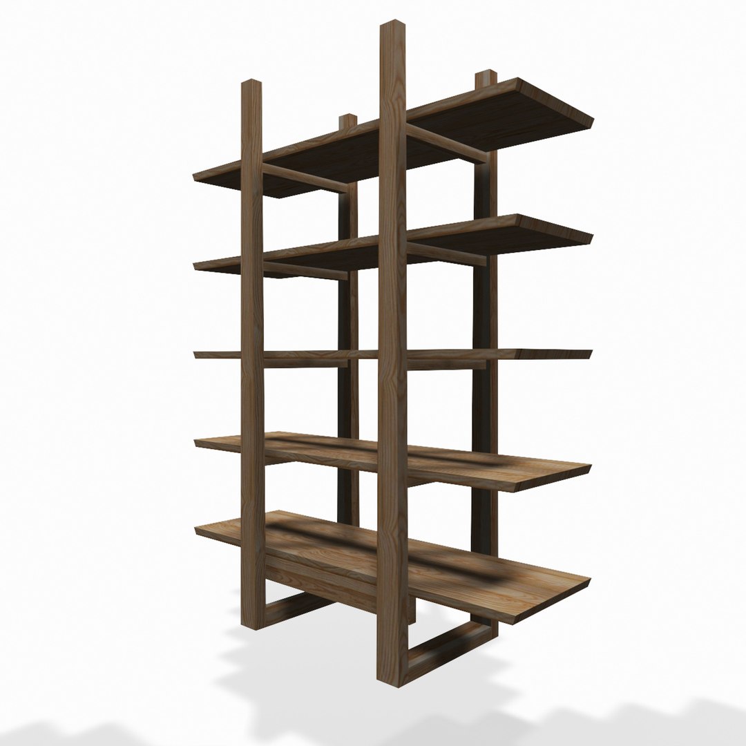 3d model designer wall shelf