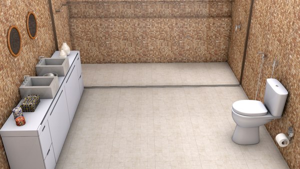 Bathroom l039 scene 3D model - TurboSquid 1360147