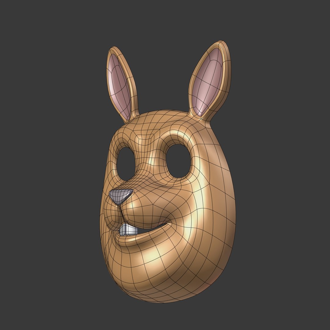 Rabbit Mask 3D Model - TurboSquid 1455014