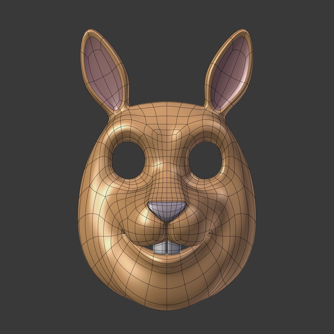 Rabbit Mask 3D Model - TurboSquid 1455014
