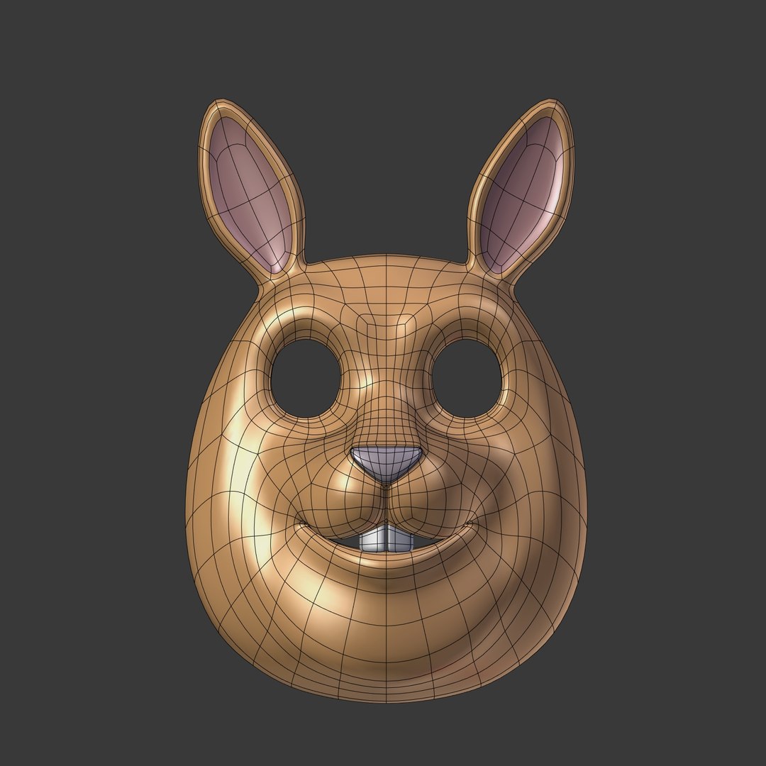 Rabbit Mask 3D Model - TurboSquid 1455014