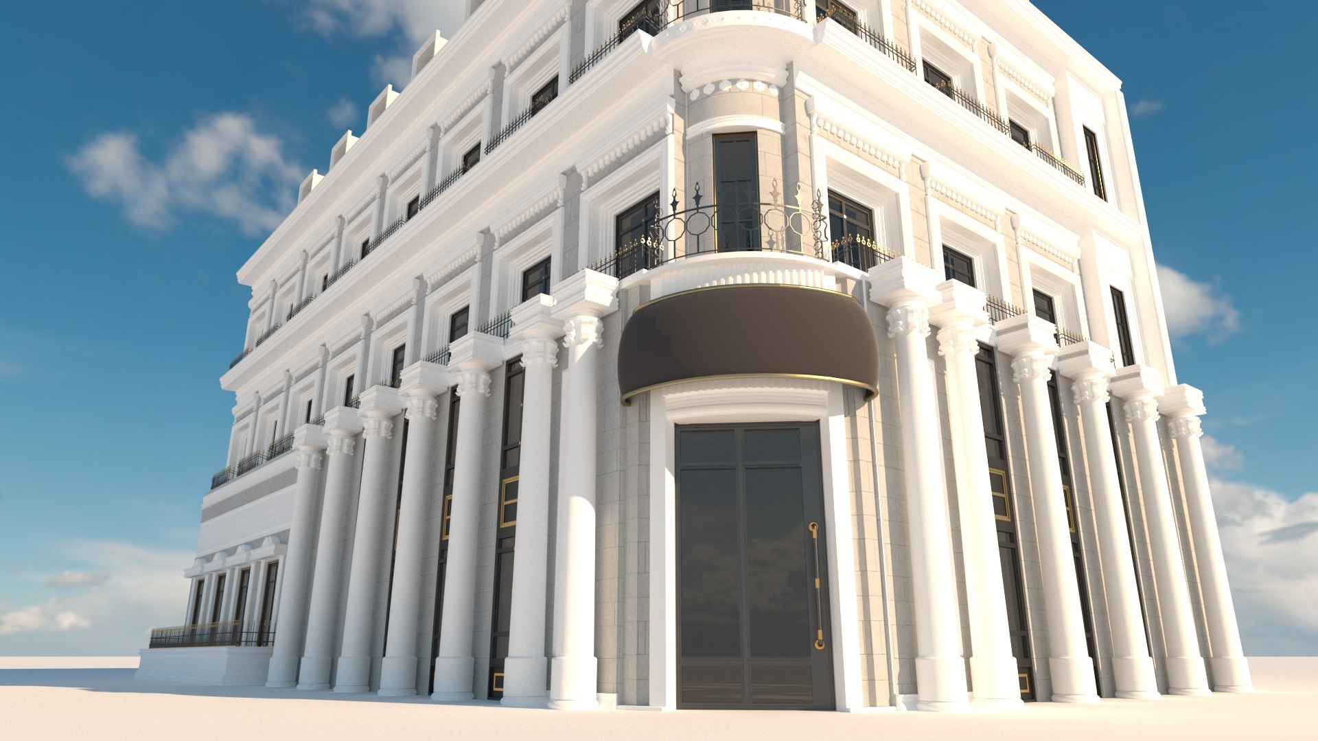 3D Neoclassic Classic Commercial - TurboSquid 1363463