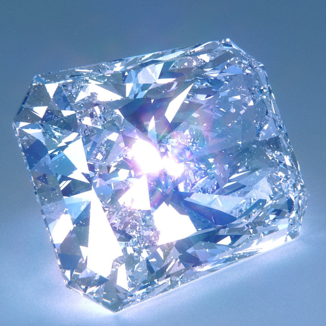 Diamond Radiant Cut Obj