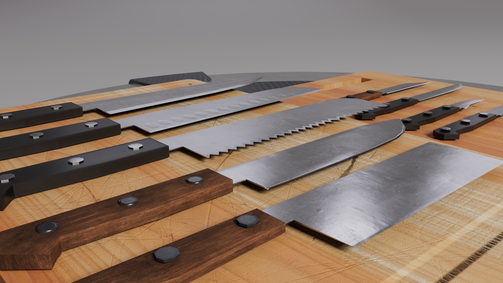 3D KITCHEN KNIVES BUNDLE - TurboSquid 2306676