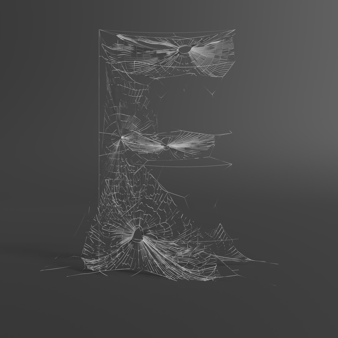 3D Model Web Letter E - TurboSquid 1305188