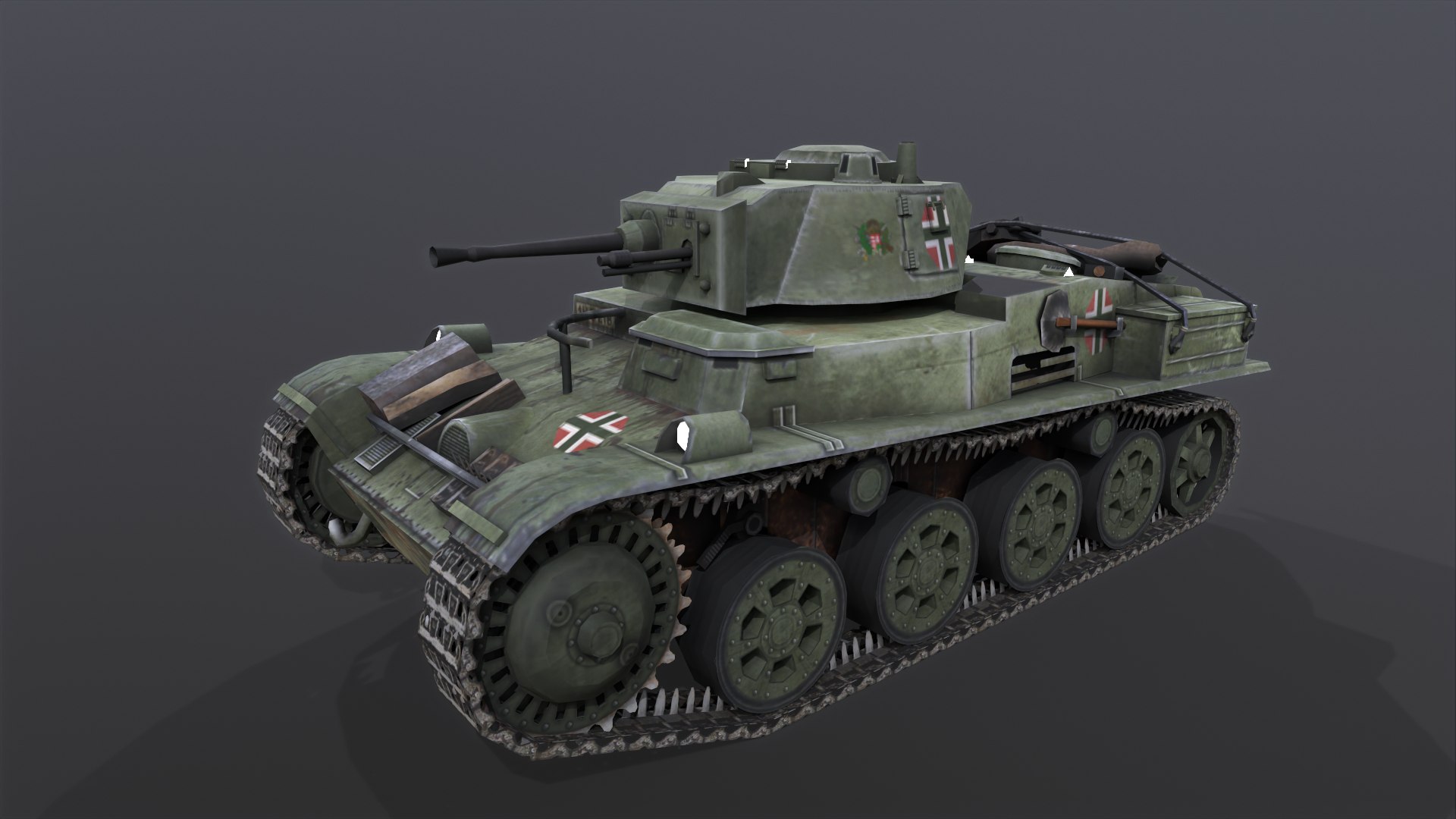 Toldi I Light Tank Model - TurboSquid 2180698