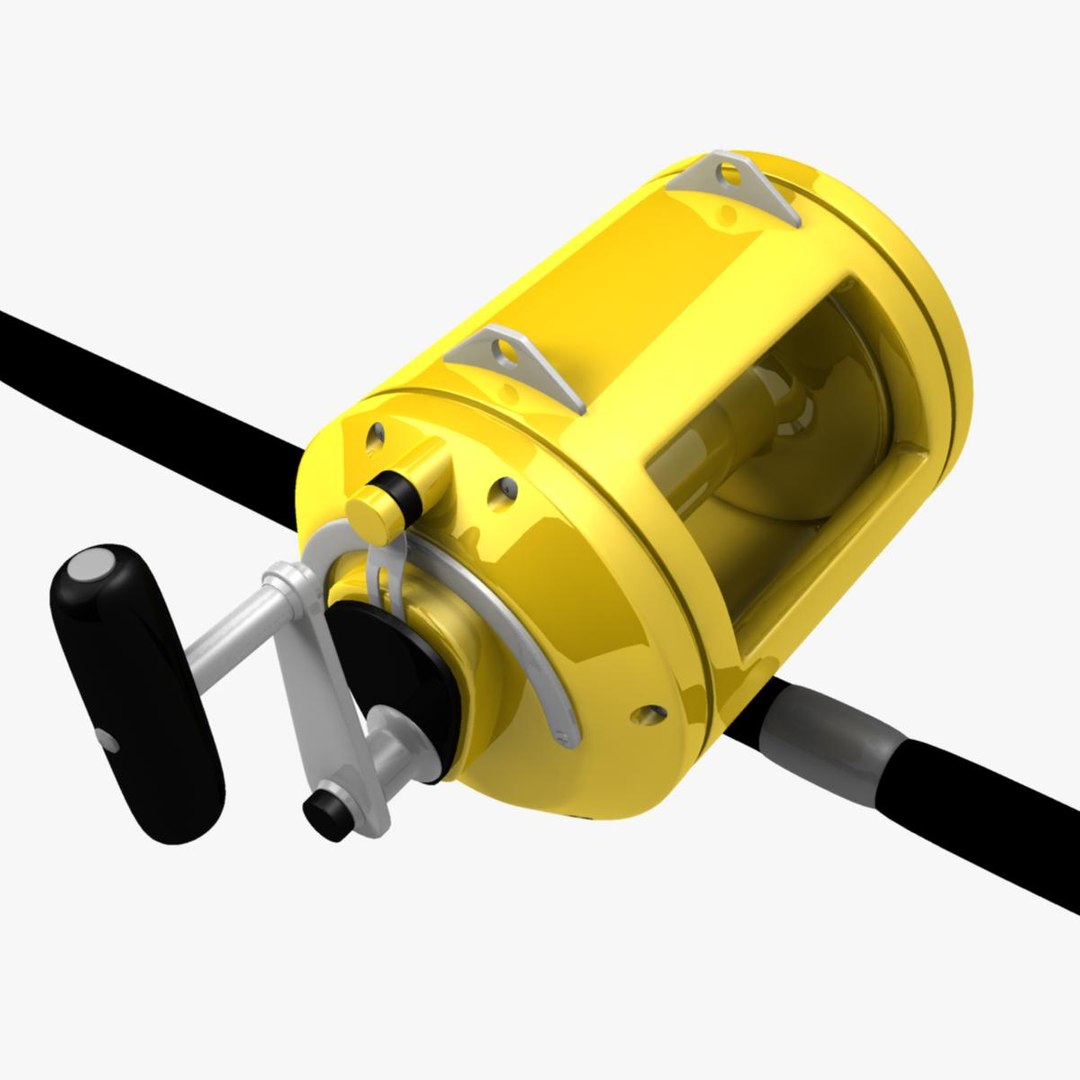 3d Big Fishing Rod Reel