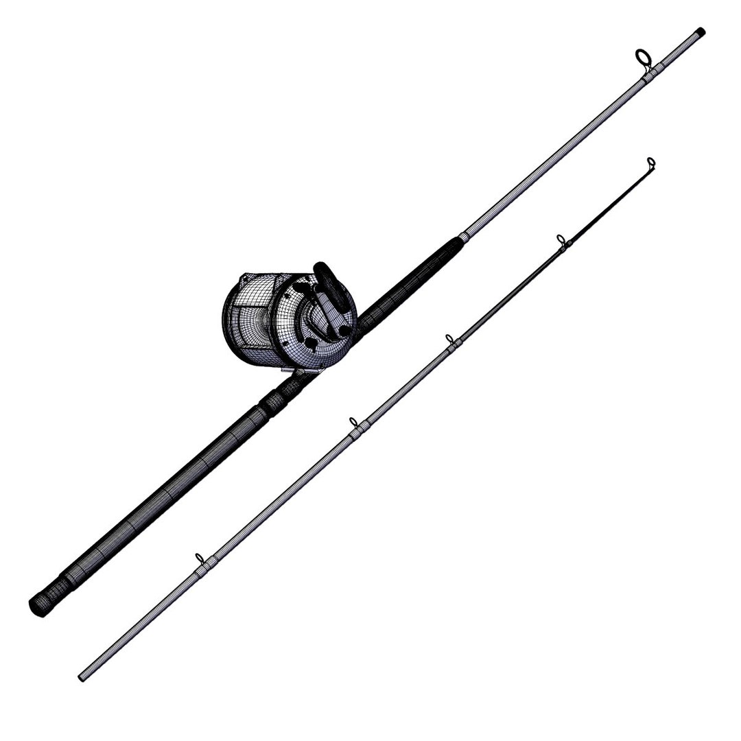 3d Big Fishing Rod Reel