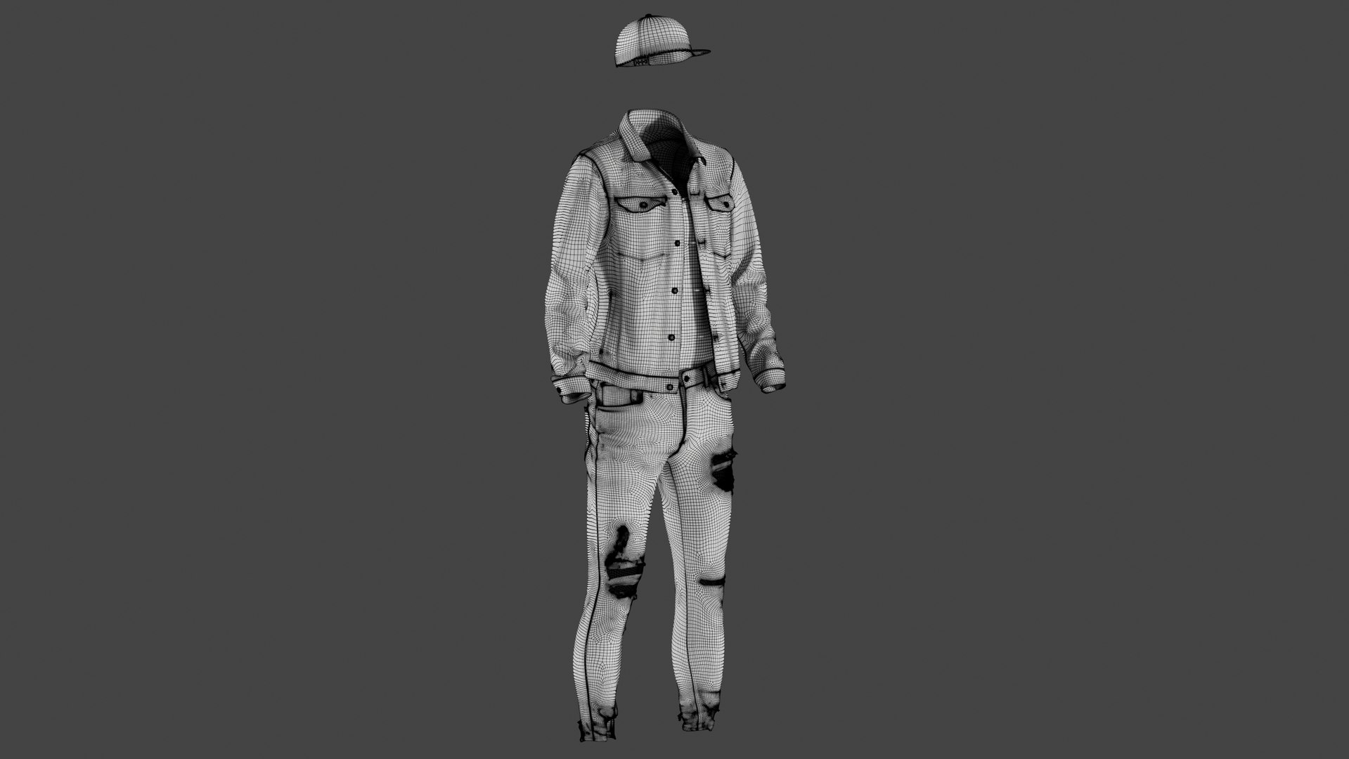 Mesh Men S Jeans 3D Model - TurboSquid 1668504