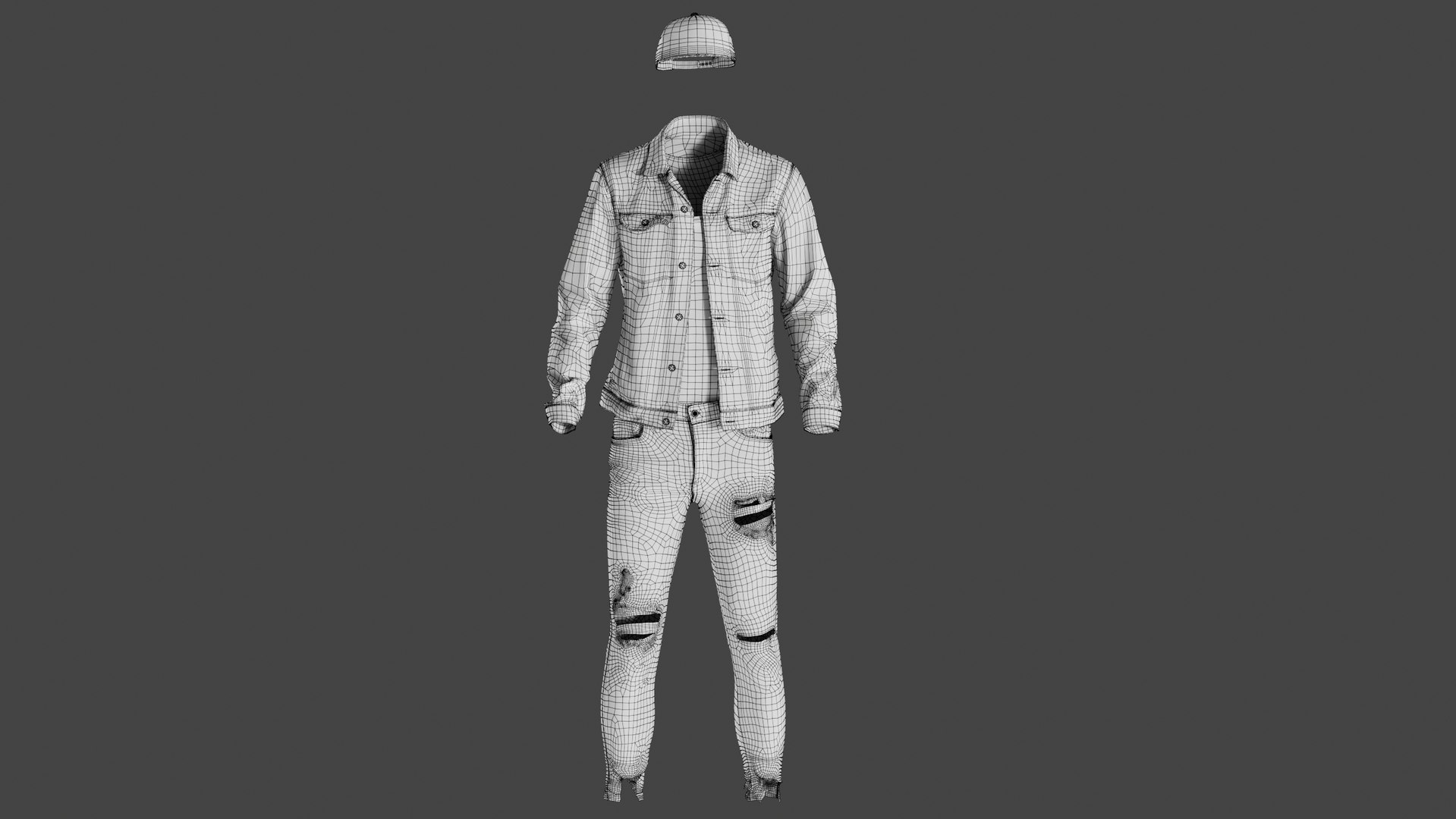 Mesh Men S Jeans 3D Model - TurboSquid 1668504
