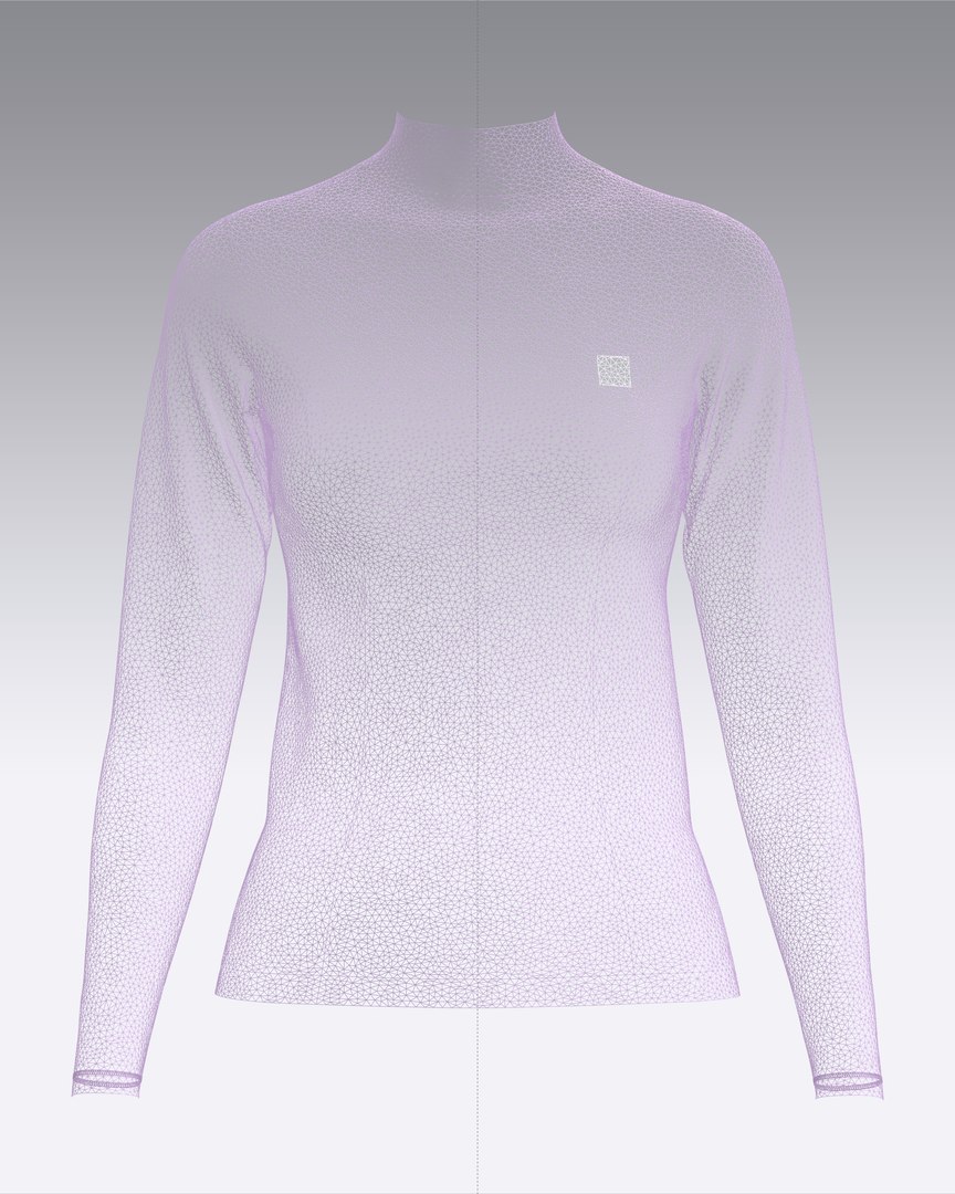 Ribbed Long Sleeve Tops 3D Model - TurboSquid 2021673