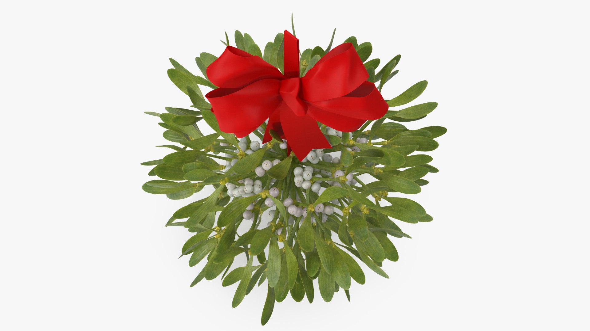 Mistletoe V 2 With Red Bow 3D Model - TurboSquid 1804820