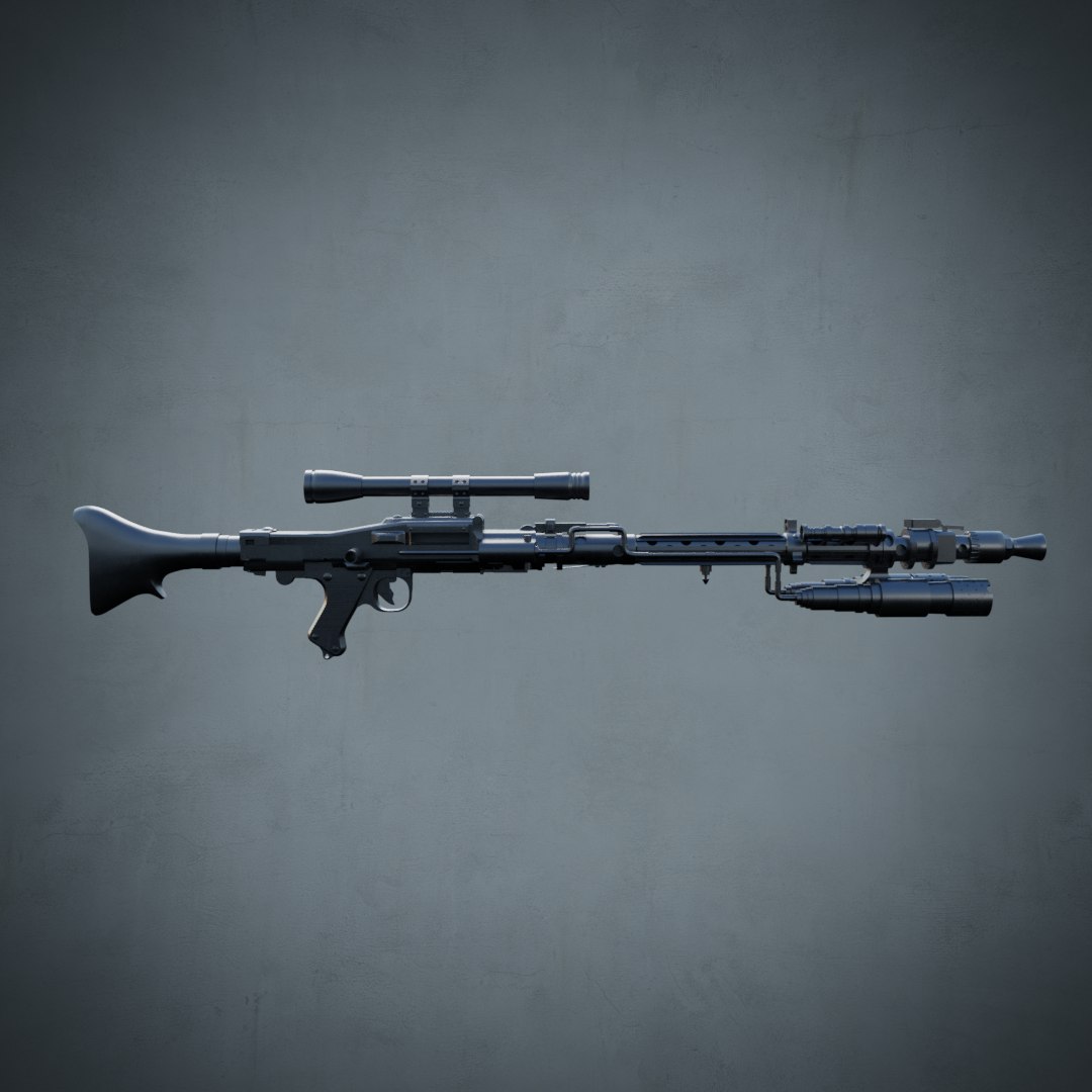 Dlt 19x Blaster Weapon 3D Model - TurboSquid 1339330