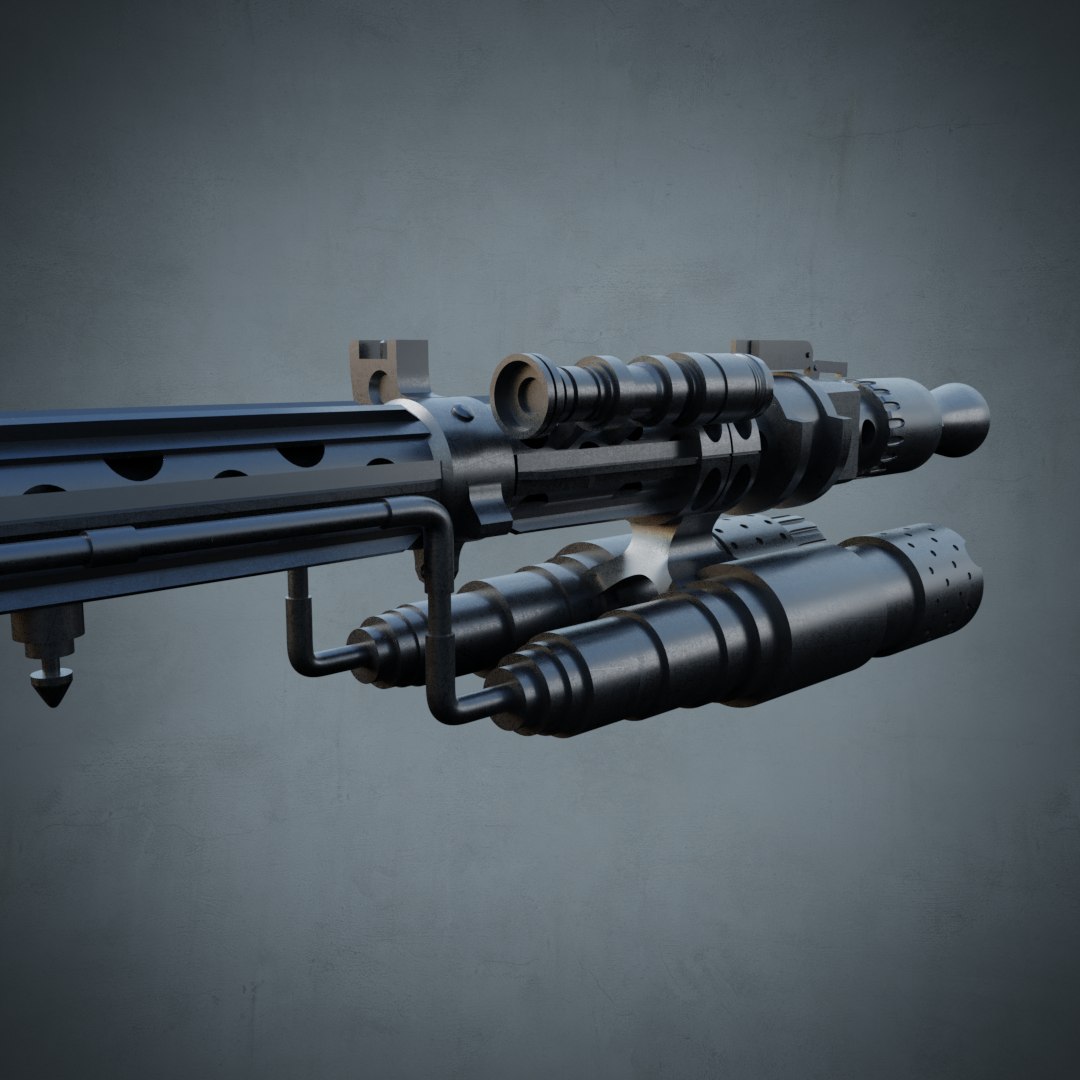 Dlt 19x Blaster Weapon 3D Model - TurboSquid 1339330