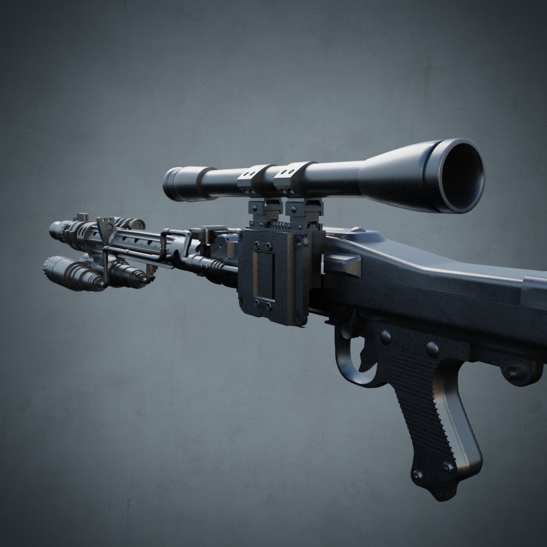 Dlt 19x Blaster Weapon 3D Model - TurboSquid 1339330