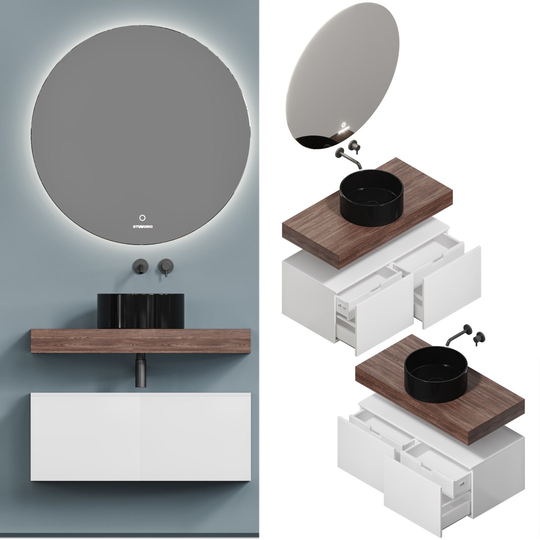 Stworki Olborg 100-120 And Mirror Malme 3D - TurboSquid 2189591