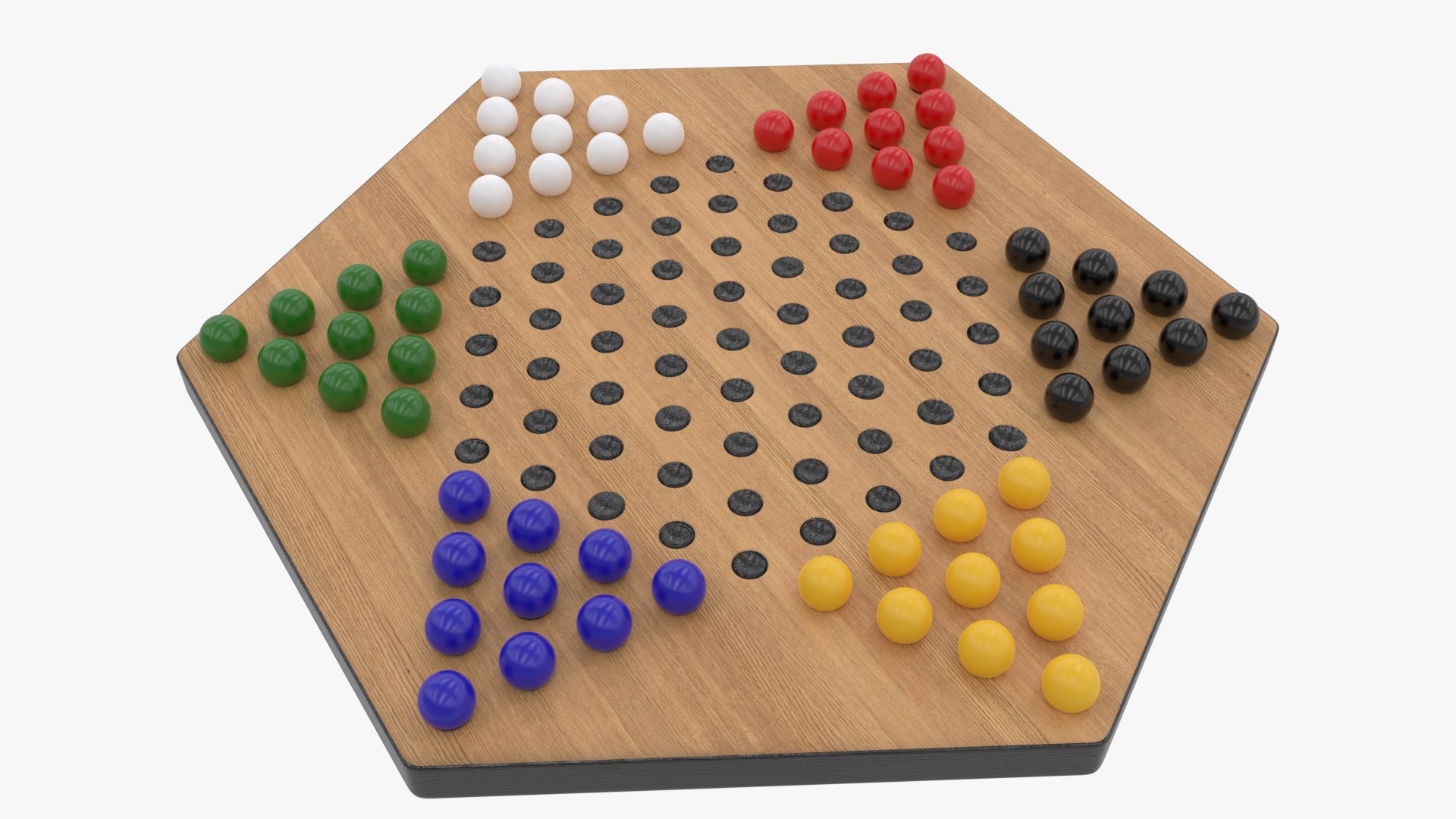 3D Chinese Checkers Colored Balls - TurboSquid 1696863